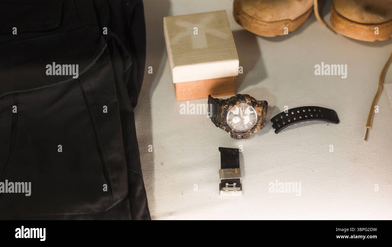 Various artifacts are showcased at Hilla Museum, including a watch ...