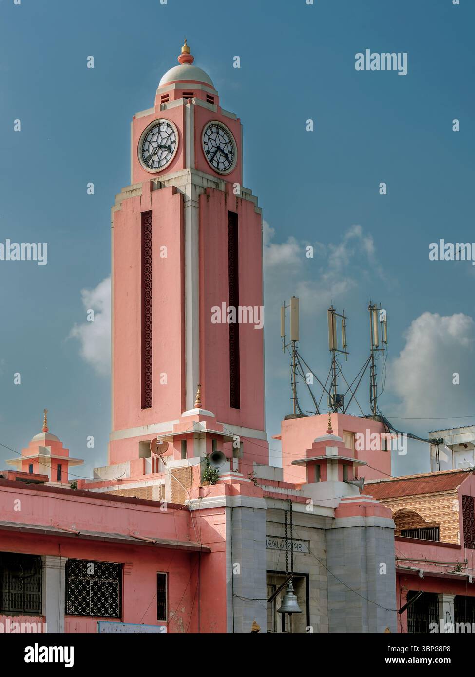 0924 2022 Vintage Old Art Deco deasign Clock Tower, Of Geeta Mandir ...