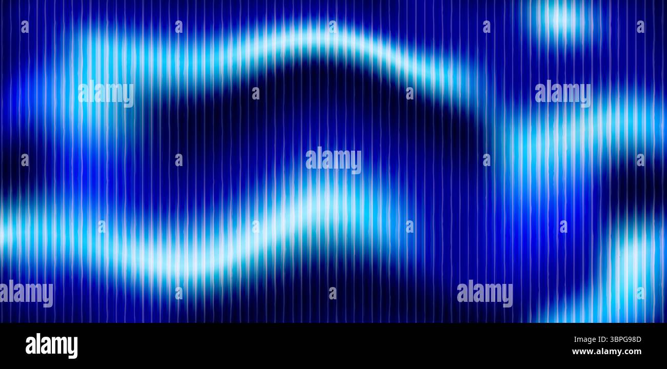 Dark Blue Glass Effect Background with Vertical Stripes and Smooth Wave ...