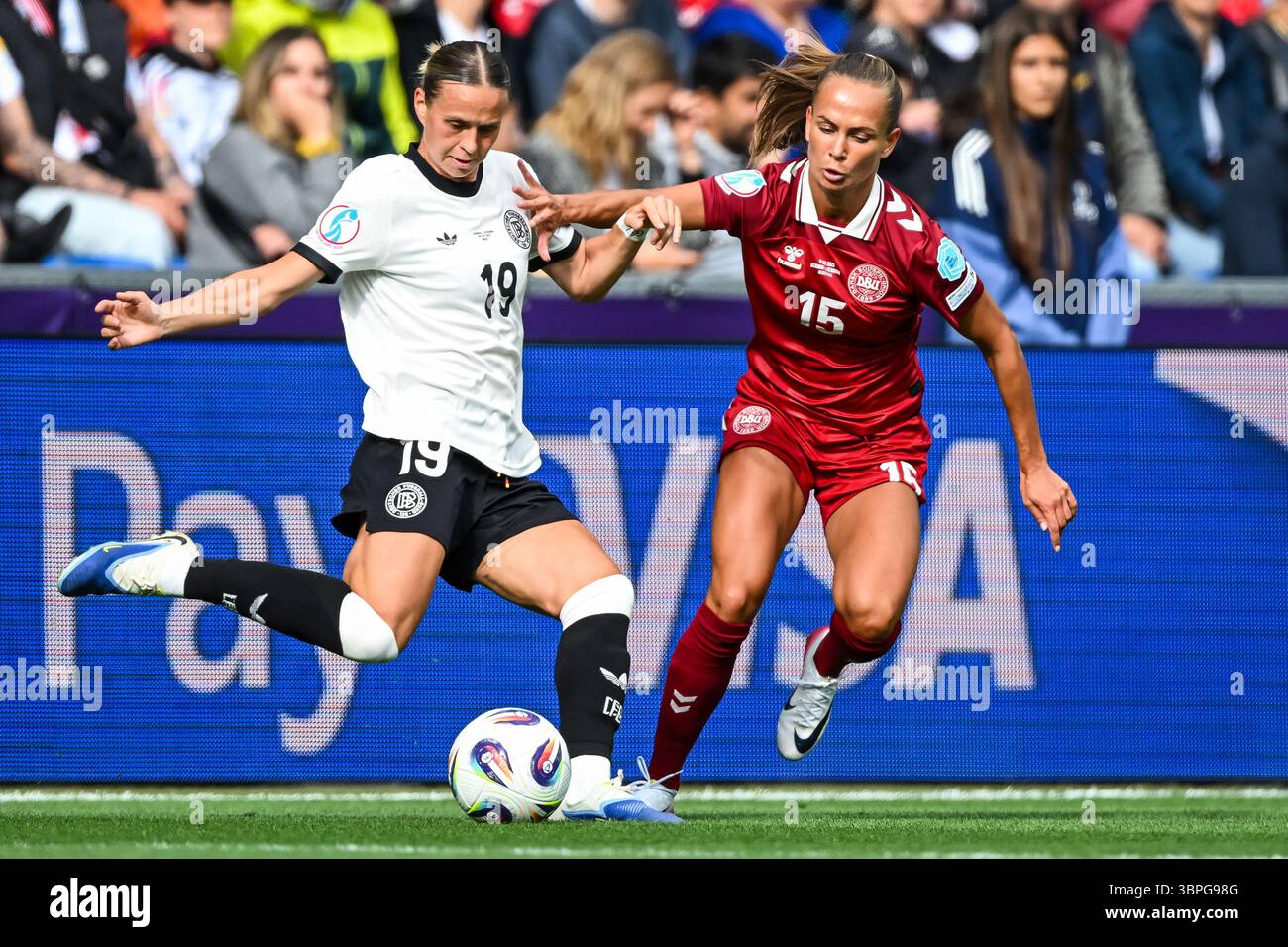 BASEL - (l-r) Klara Buhl of Germany, Frederikke Thogersen of Denmark ...