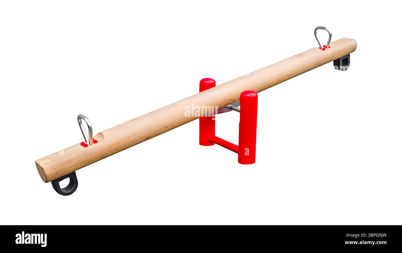 balance swing childrens, isolated on white background with clipping ...