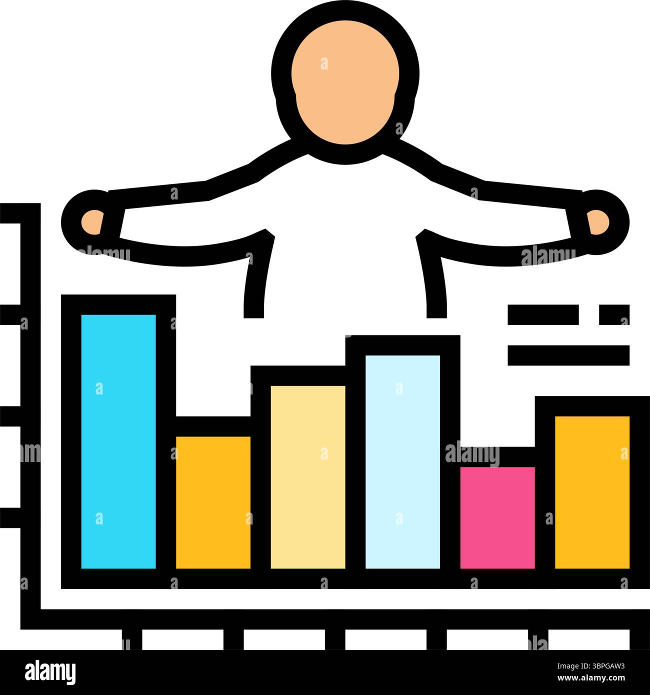 birth rate statistics color icon vector illustration Stock Vector Image ...