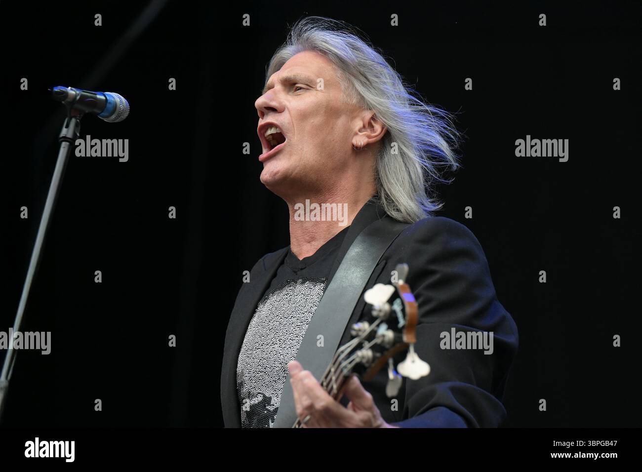 Konzert deenglischen Rockband Slade auf Burg Clam in Oberösterreich, am ...