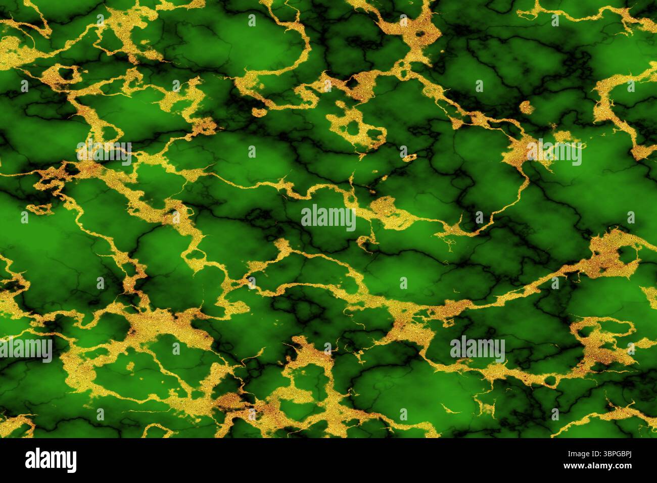 abstract luxury emerald granite marble gold line and mineral layer ...