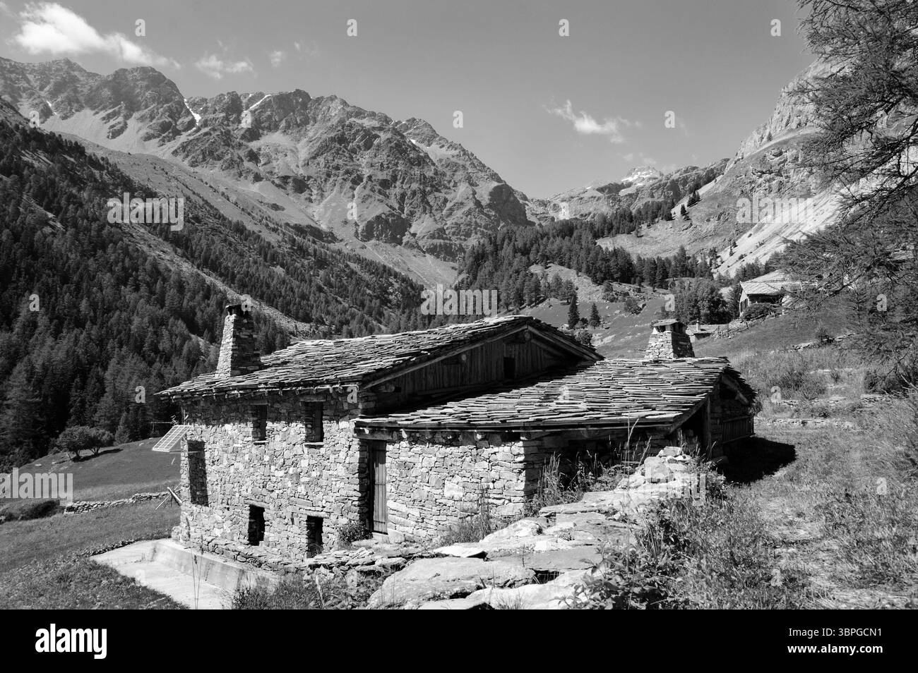 White house modern solar panels Black and White Stock Photos & Images ...