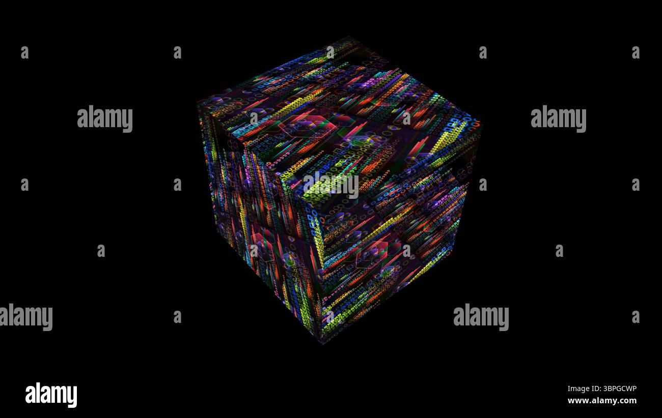 Quantum computer core abstract futuristic technology digital layer ...