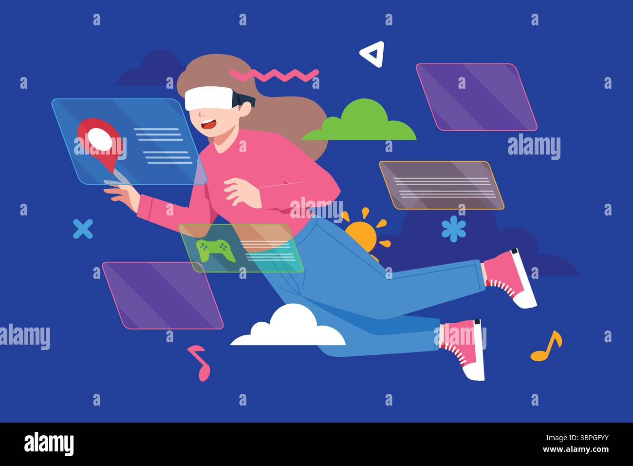 Metaverse meta Stock Vector Images - Alamy