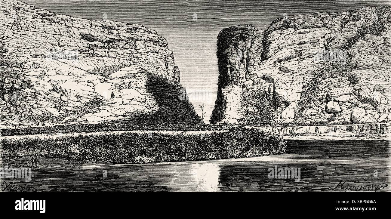 Devil's Gate is a 370-foot deep, 1,500-foot long, and only 50-foot wide ...