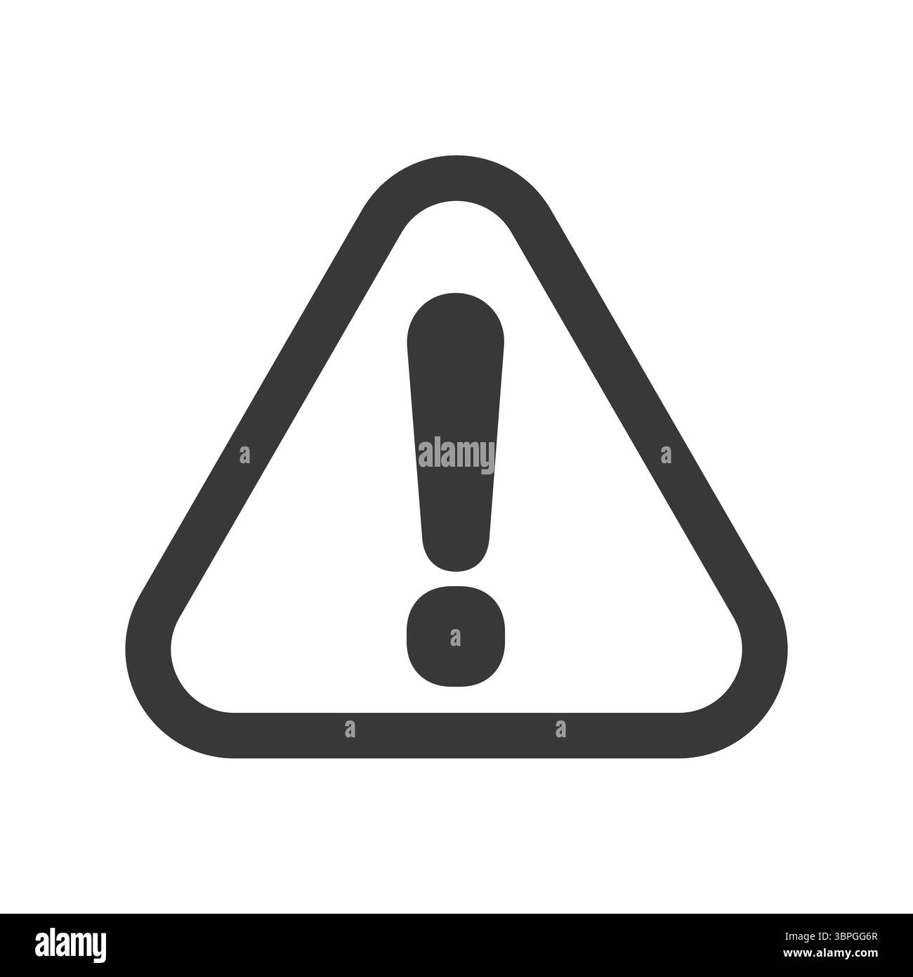 Warning sign with triangle and exclamation mark representing caution, alert, danger, hazard ...