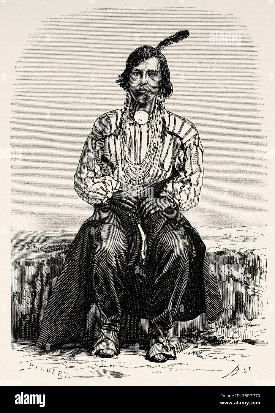 Ho-Chunk or Winnebago Native American indian. United States of America ...