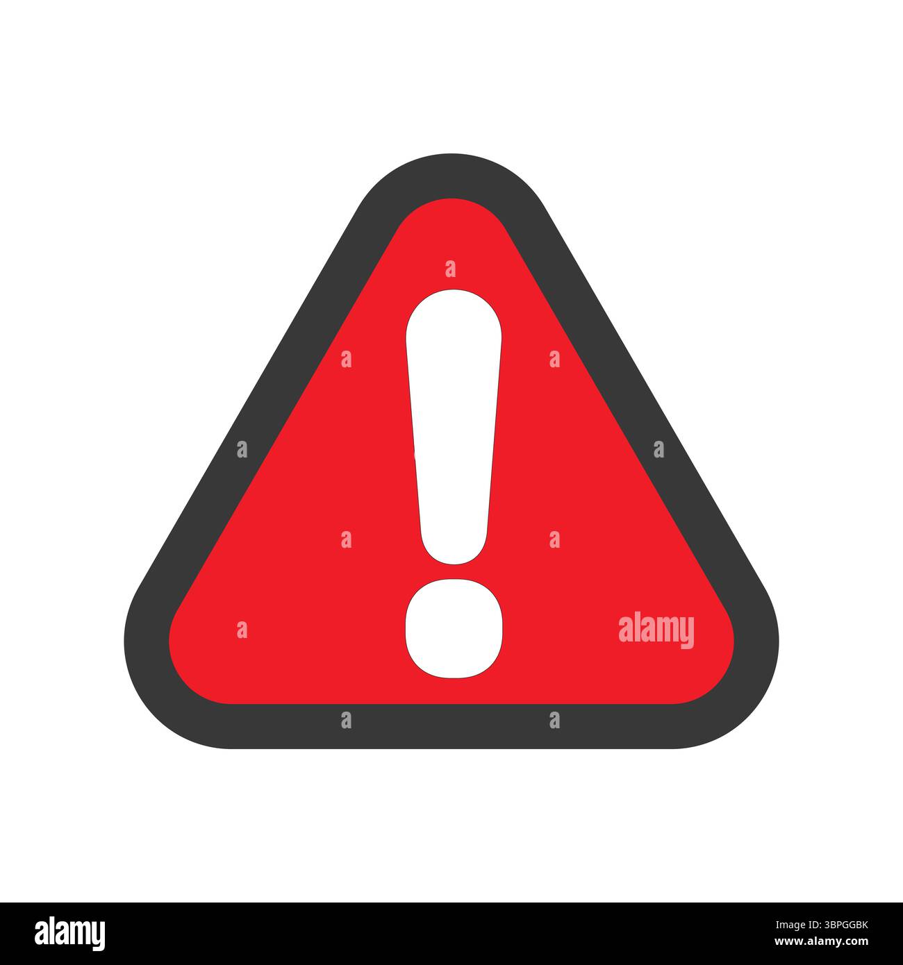 Warning sign with triangle and exclamation mark representing caution ...