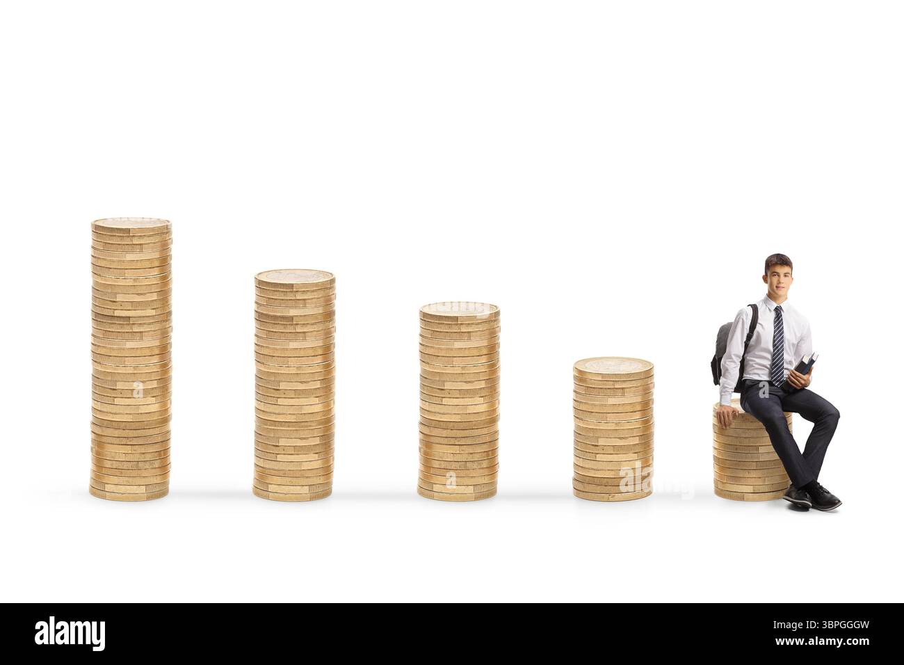 College student earning money Cut Out Stock Images & Pictures - Alamy