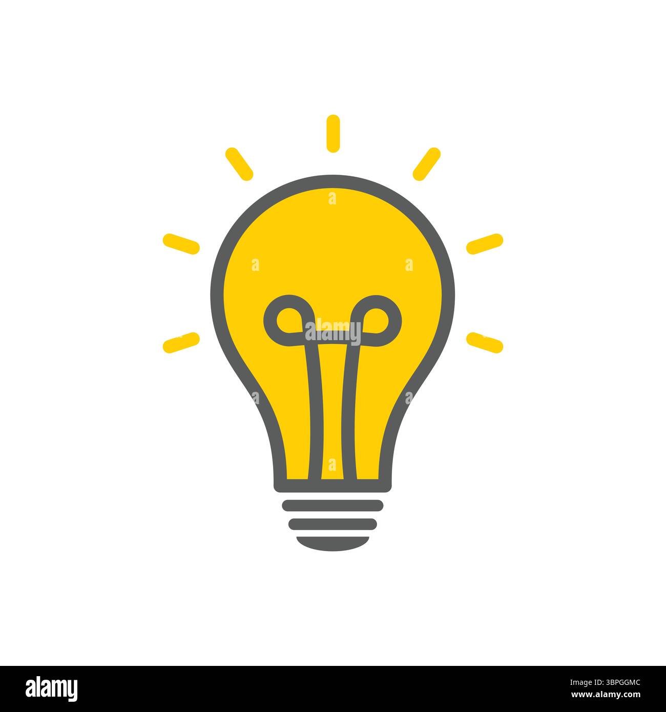 Light bulb icons representing ideas, innovation, creativity, energy, and solutions in black ...