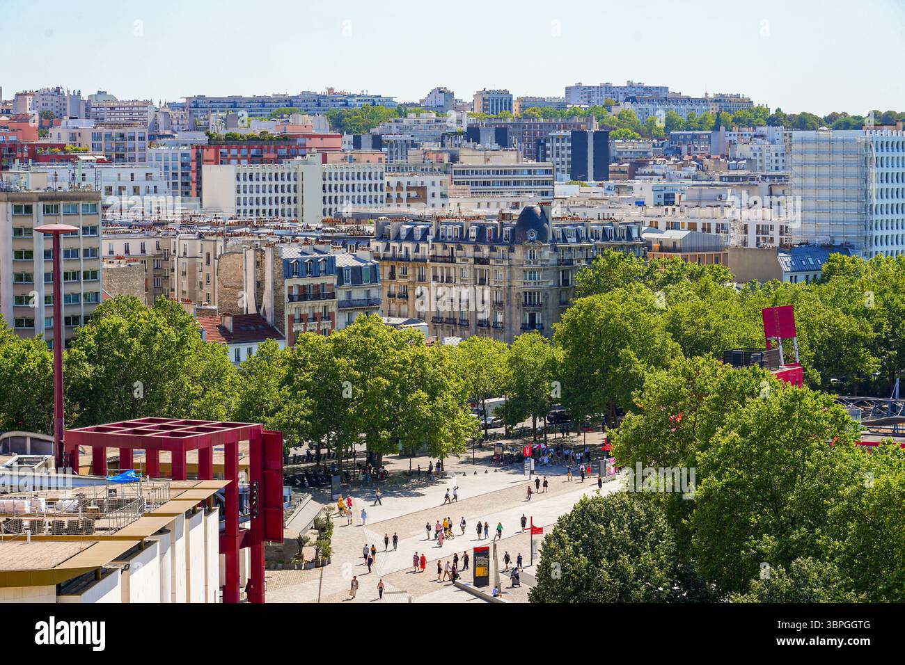 Aerial view of the Porte de Pantin in Paris, France Stock Photo - Alamy
