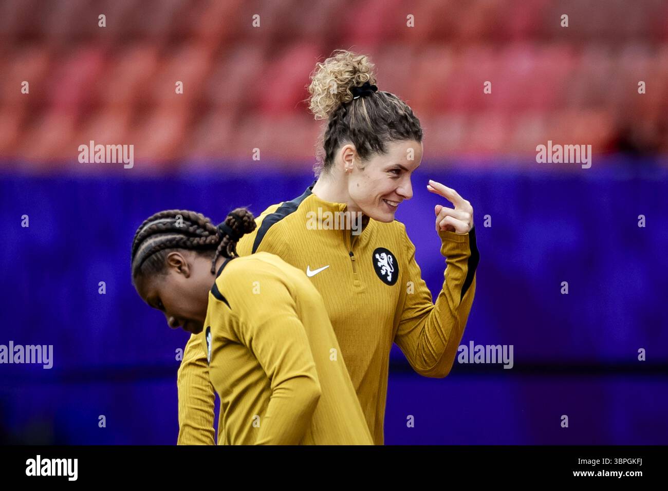 ZURICH - Dominique Janssen during a training session at Stadion ...