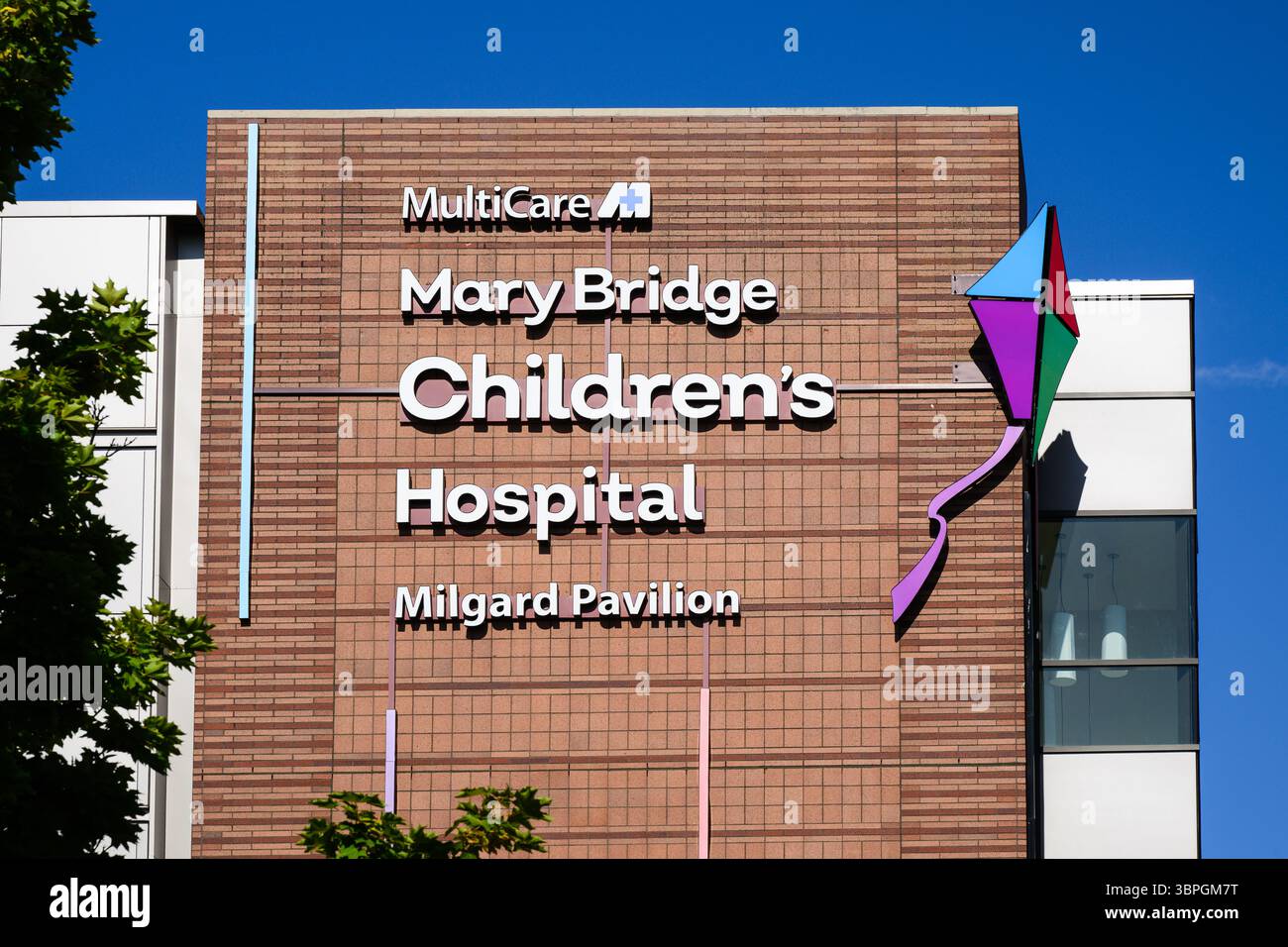 Tacoma, WA, USA - July 2, 2025; Mary Bridge Children's Hospital Milgard ...
