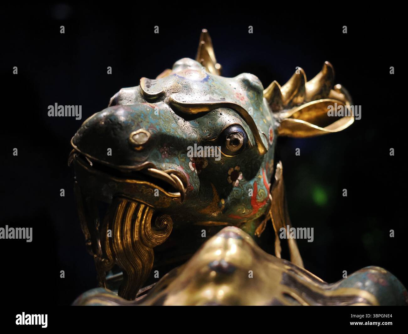 Cloisonné Mythical Beast, National Palace Museum Stock Photo - Alamy