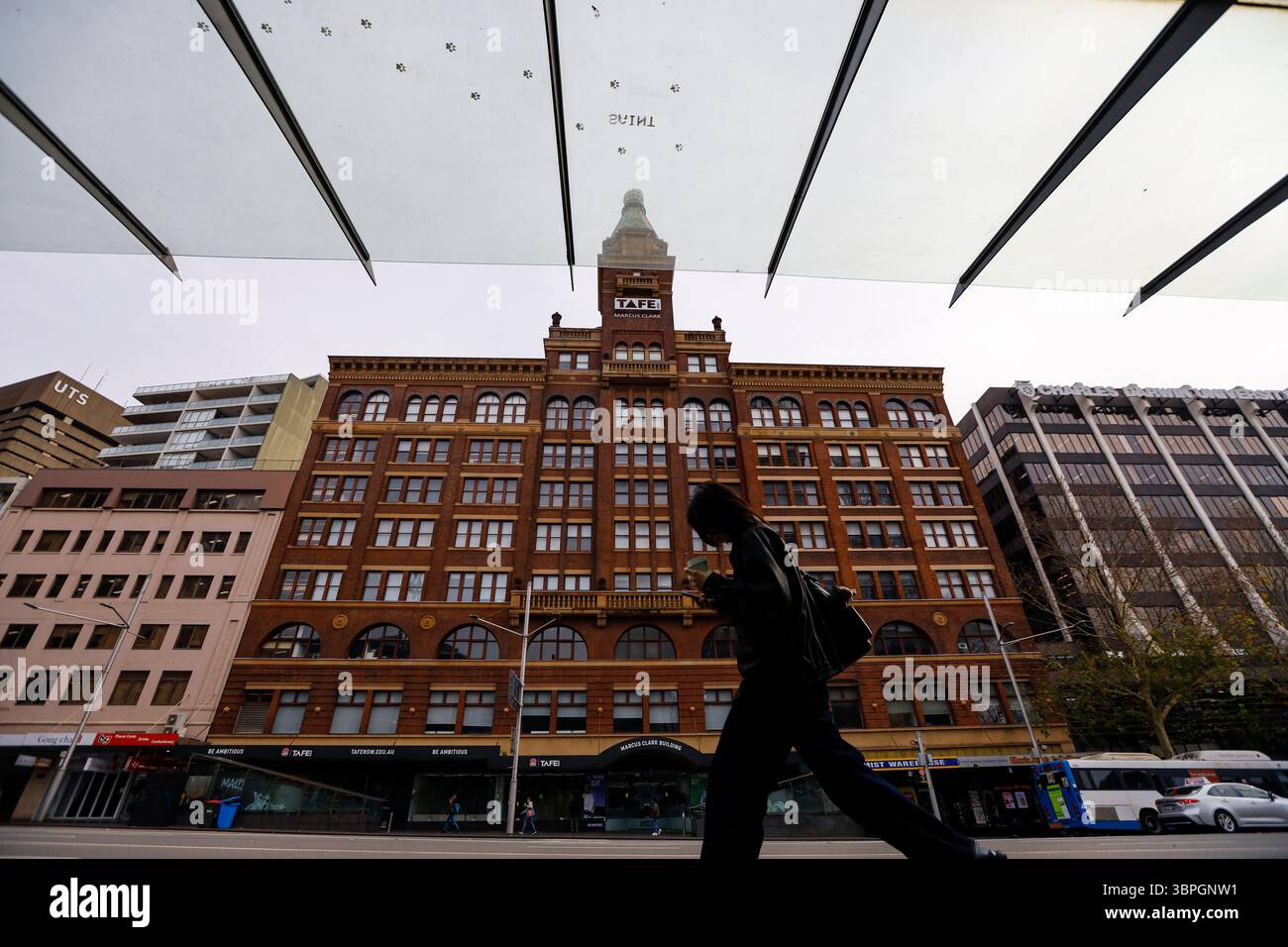 General view of the TAFE NSW building. Daily life in Sydney reflects a ...