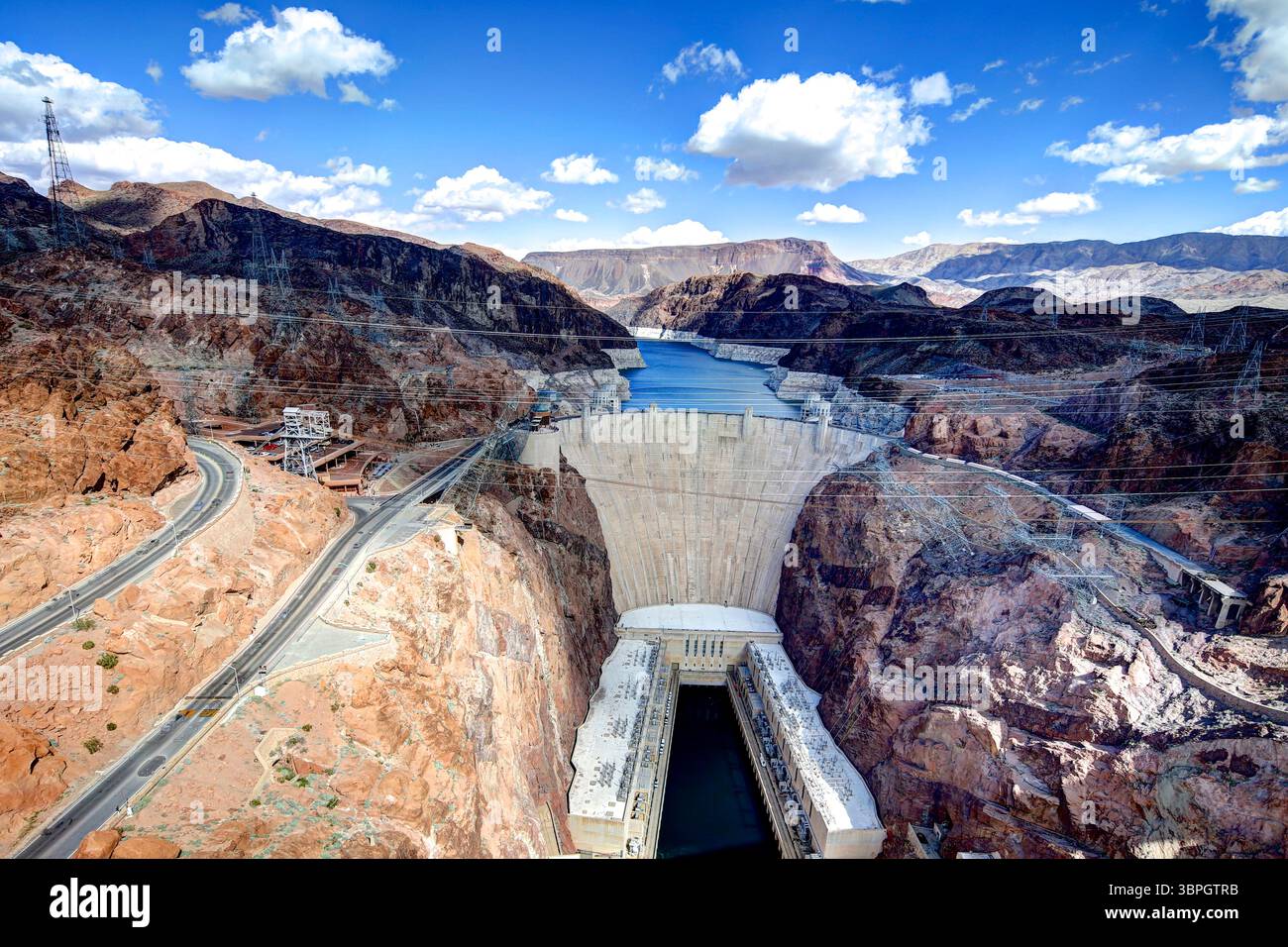 Hoover Dam, Nevada - February 27, 2015: Details of the Hoover Dam and ...