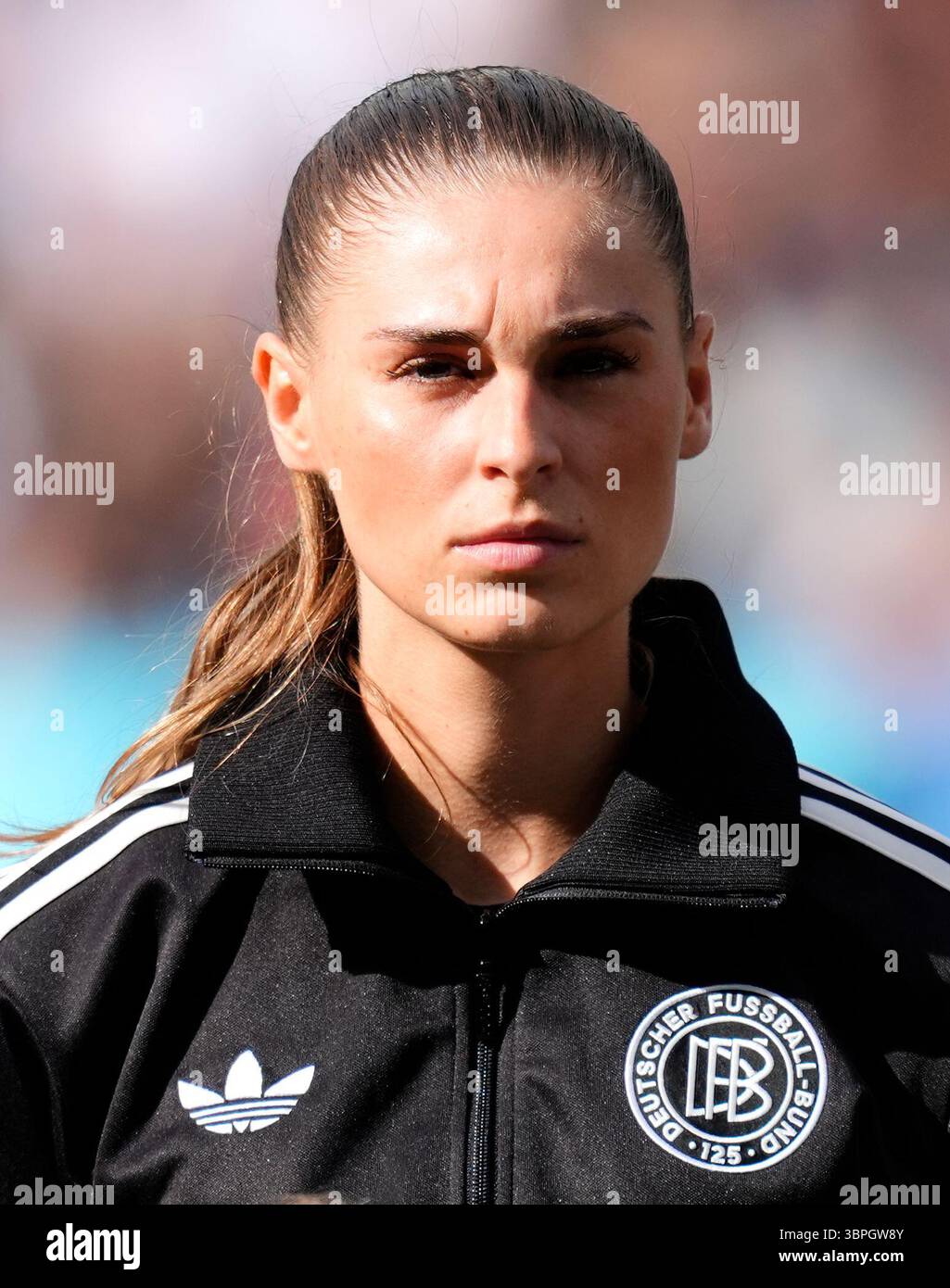 Germany's Jule Brand before the UEFA Women's Euro 2025 Group C match at ...