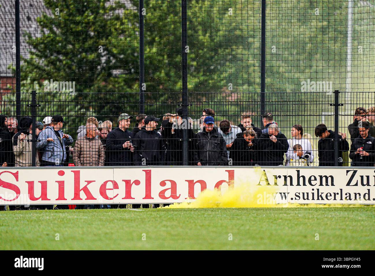DRIEL, NETHERLANDS - JULY 8: fans of Vitesse with fireworks during the ...