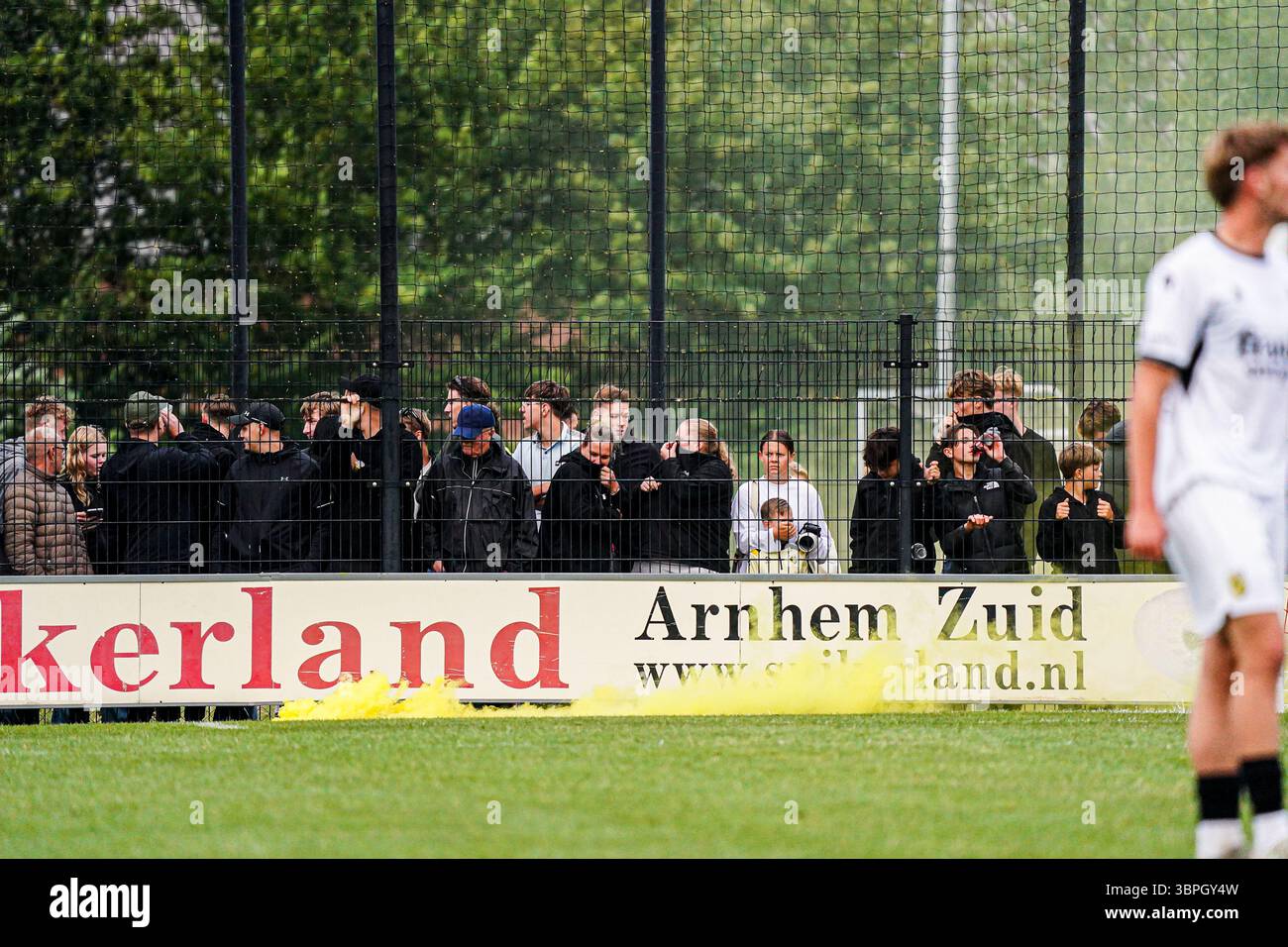 DRIEL, NETHERLANDS - JULY 8: fans of Vitesse with fireworks during the ...