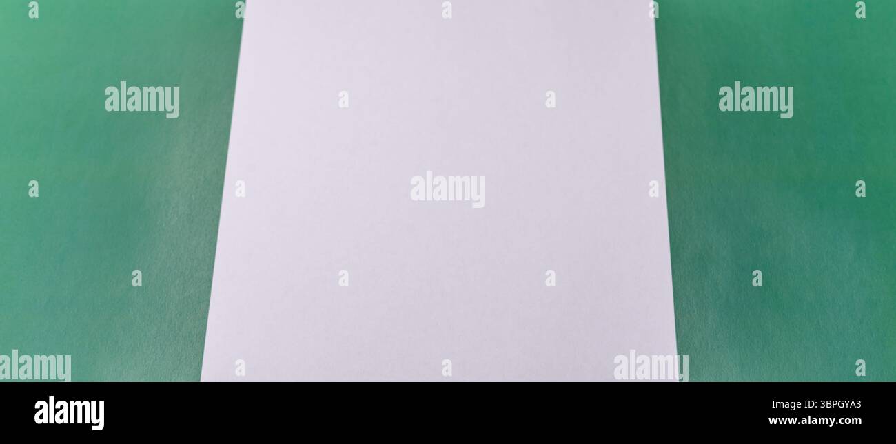 Nigerian flag in green and white color as a symbol of independence ...