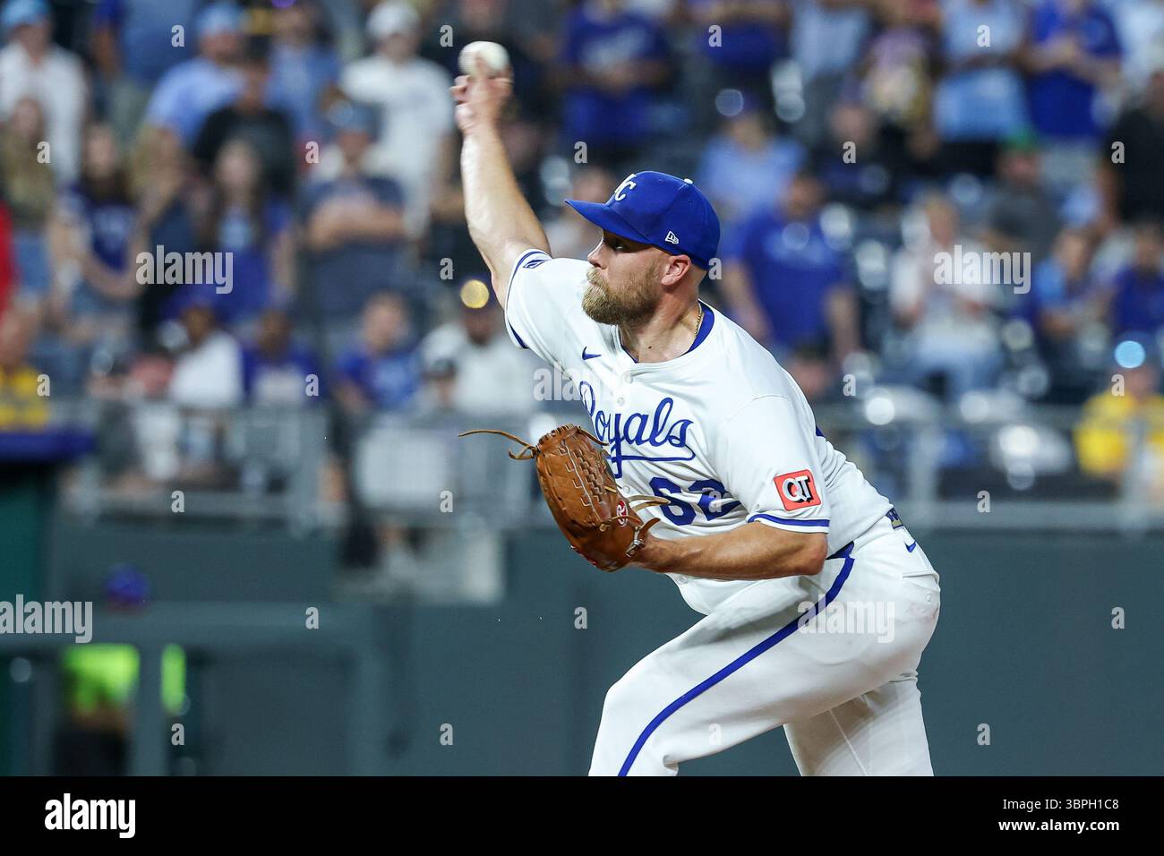Kansas City, MO, USA. 7th July, 2025. Kansas City Royals relief pitcher ...