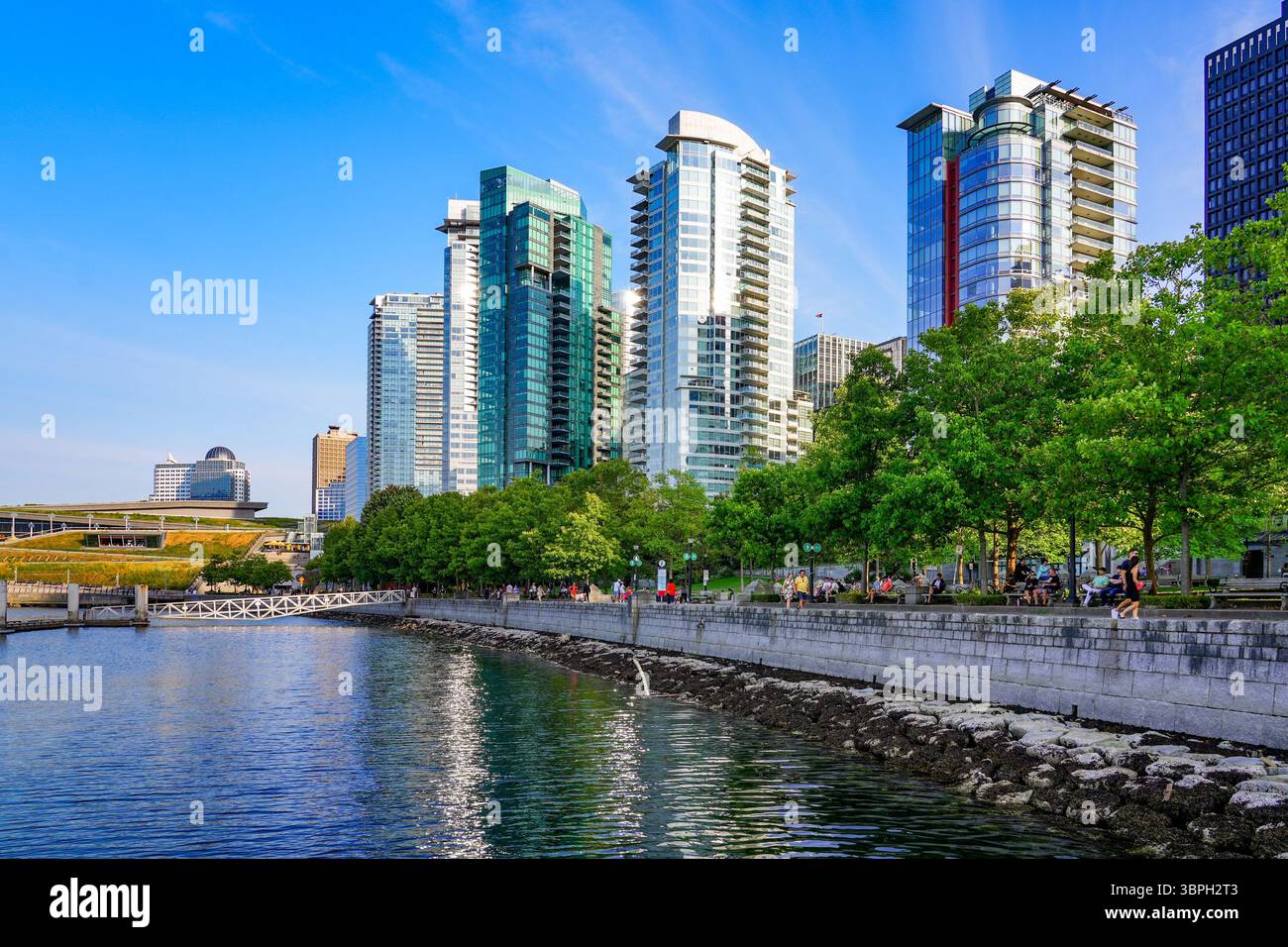 Coal Harbour Seaside Park in Downtown Vancouver, British Columbia, Canada Stock Photo - Alamy