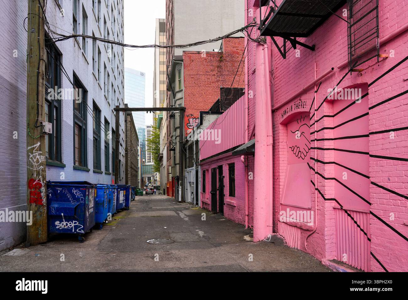 "Pink Alley" in Downtown Vancouver, British Columbia, Canada - Ancient ...