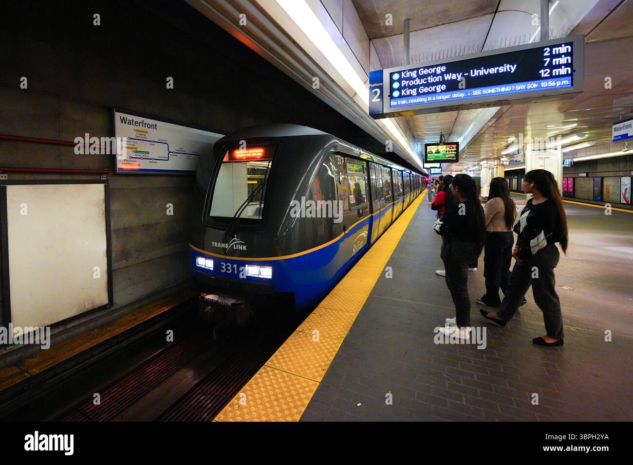 Second generation train of the SkyTrain, a medium-capacity rapid ...