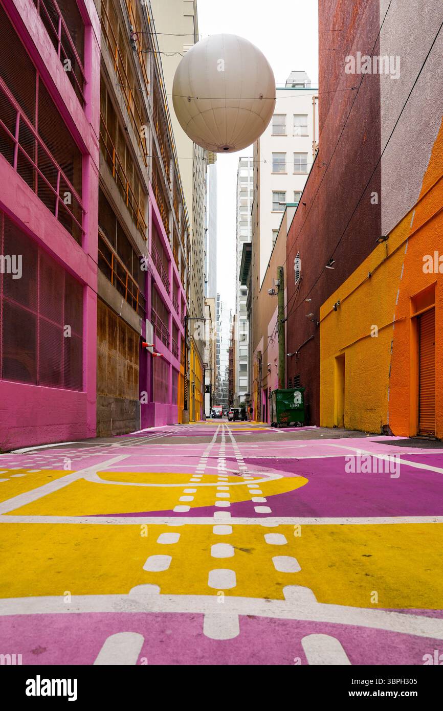 "Pink Alley" in Downtown Vancouver, British Columbia, Canada - Ancient ...