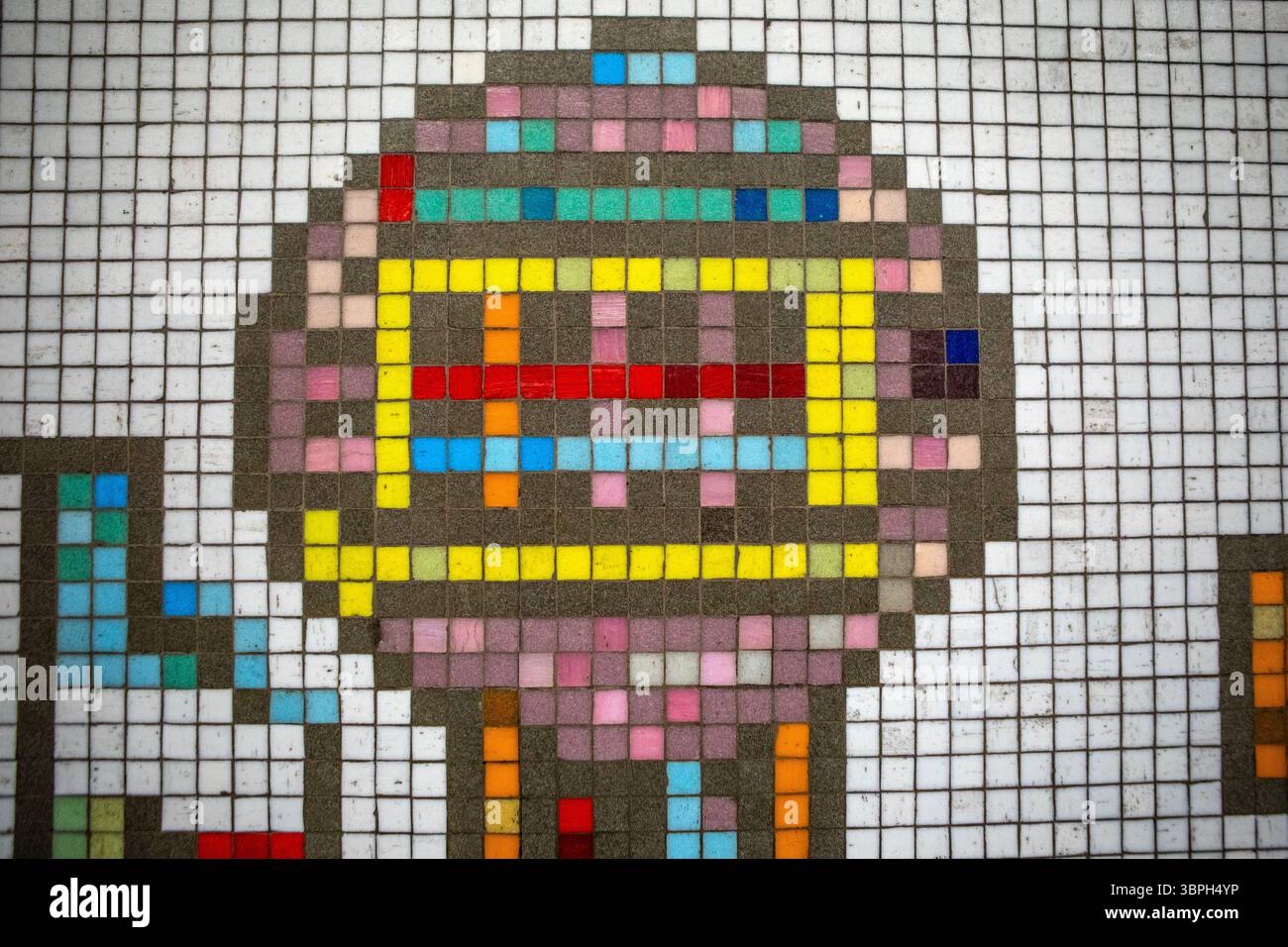 London, UK - January 27th 2025: A detail of the vintage mosaics by ...