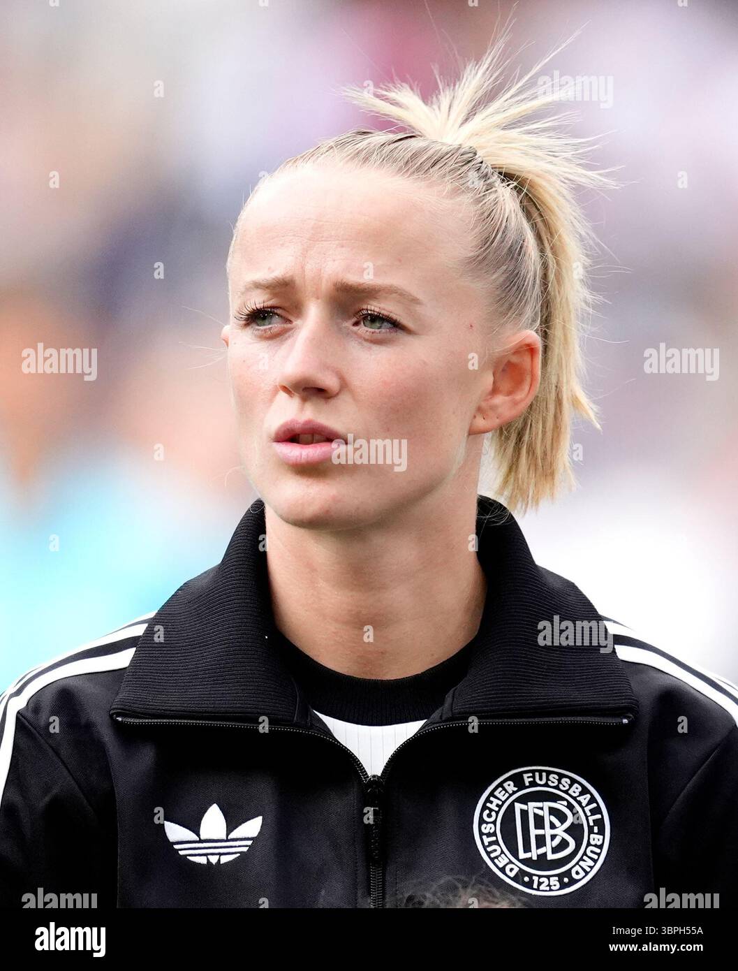 Germany's Lea Schuller before the UEFA Women's Euro 2025 Group C match ...