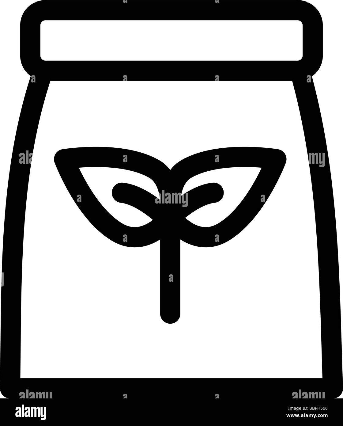 Seeds package symbol - Ecological farming icon Stock Vector Image & Art ...