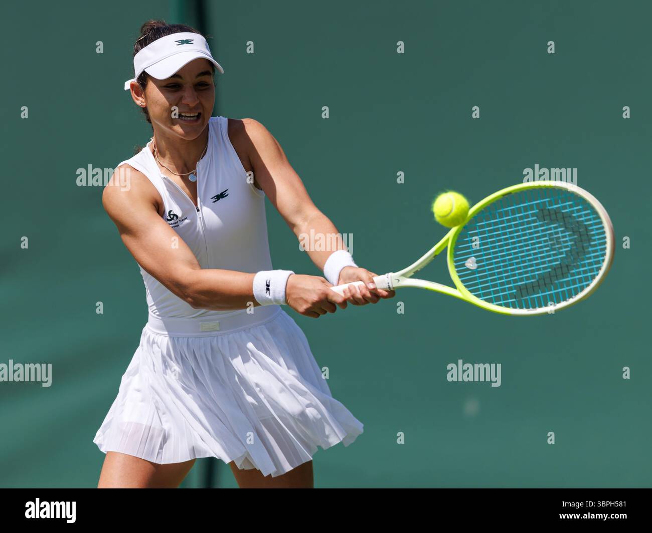 Wimbledon, UK. 08th July, 2025. Renee Alame (AUS) and GGiulia Safina ...