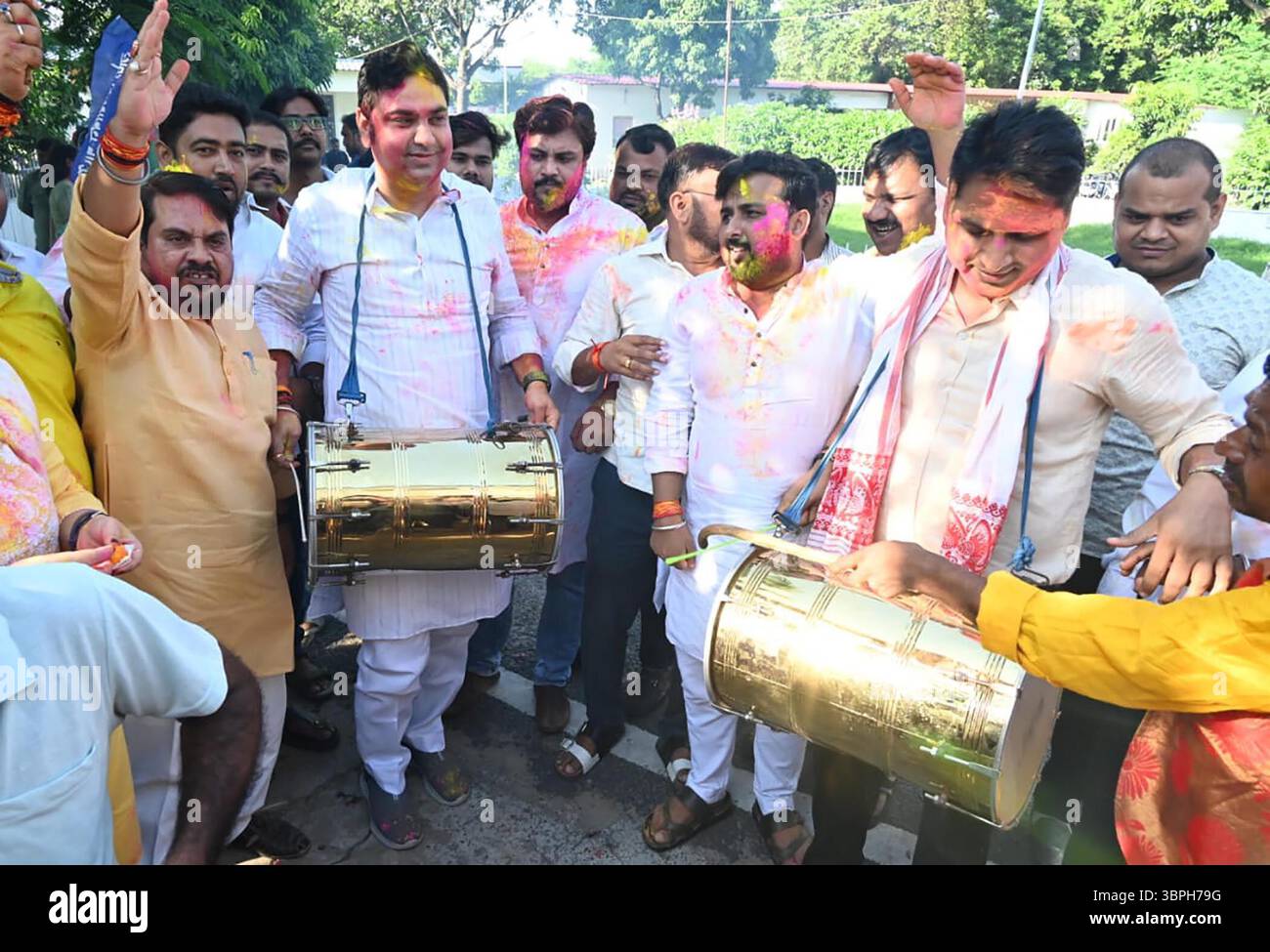 PATNA, INDIA - JULY 8: Lok Janshakti Party (Ramvilas) Yuva state ...