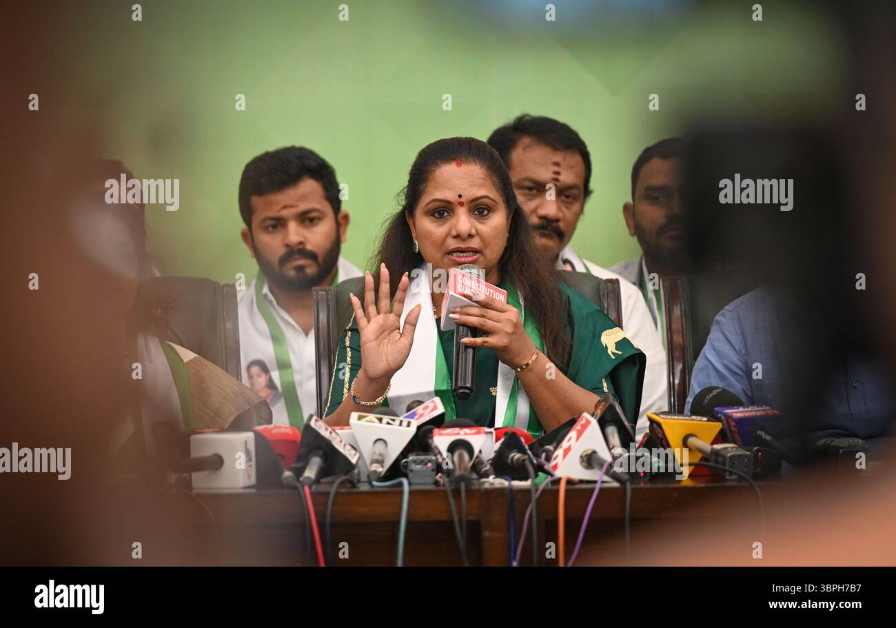 NEW DELHI, INDIA - JULY 8: Kalvakuntla Kavitha, Leader of Bharat ...