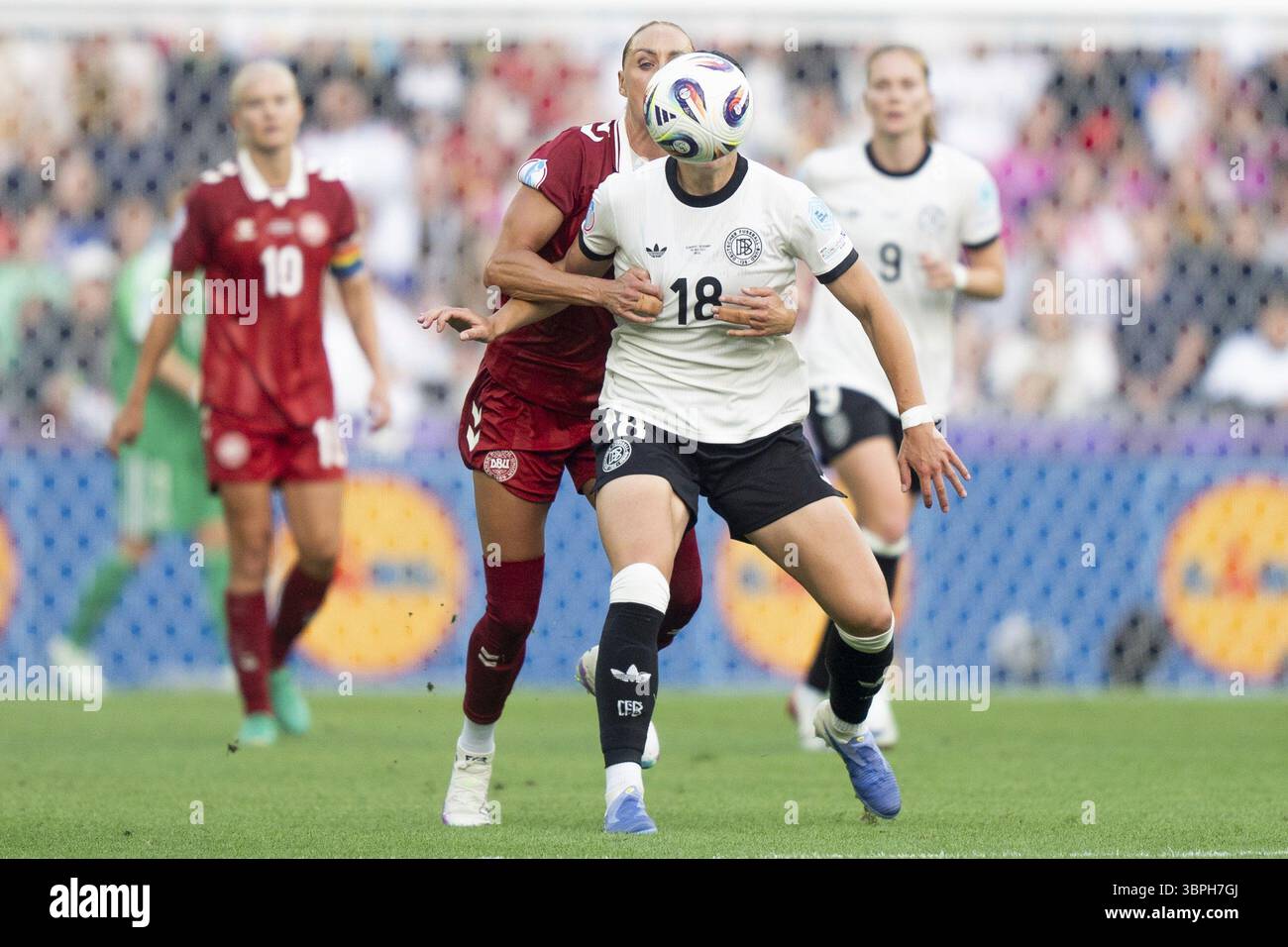 Denmark's Cornelia Kramer, left, and Germany's Giovanna Hoffmann, right ...