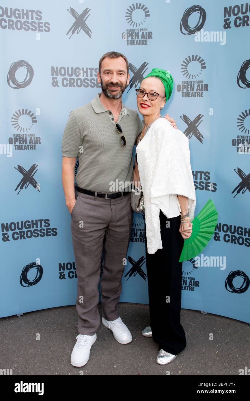 London, UK, Tuesday, 8th July 2025 Charlie Condou and Amanda Mealing ...