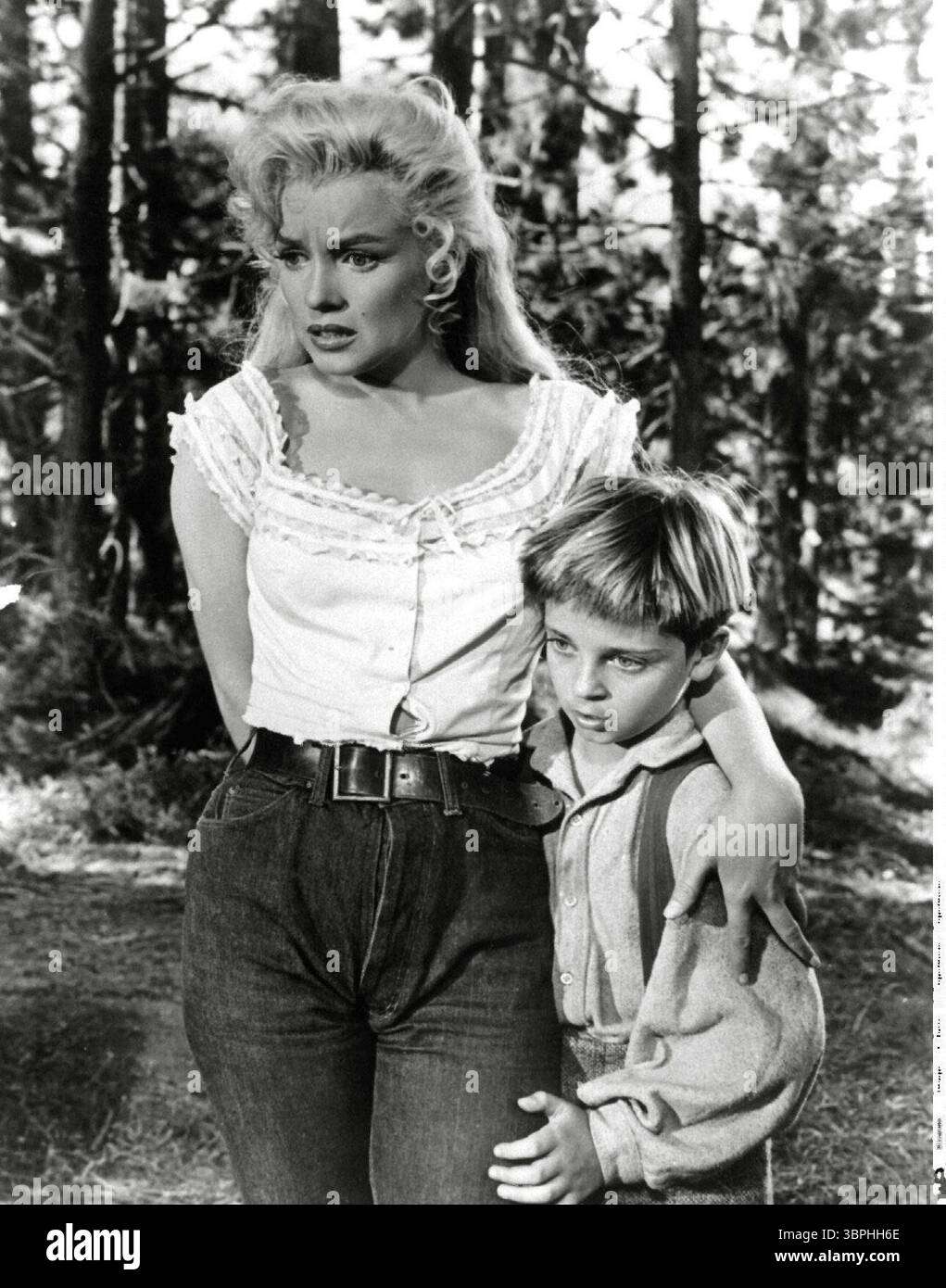 Marilyn Monroe, Tommy Rettig "River of No Return" 1954 / File Reference ...