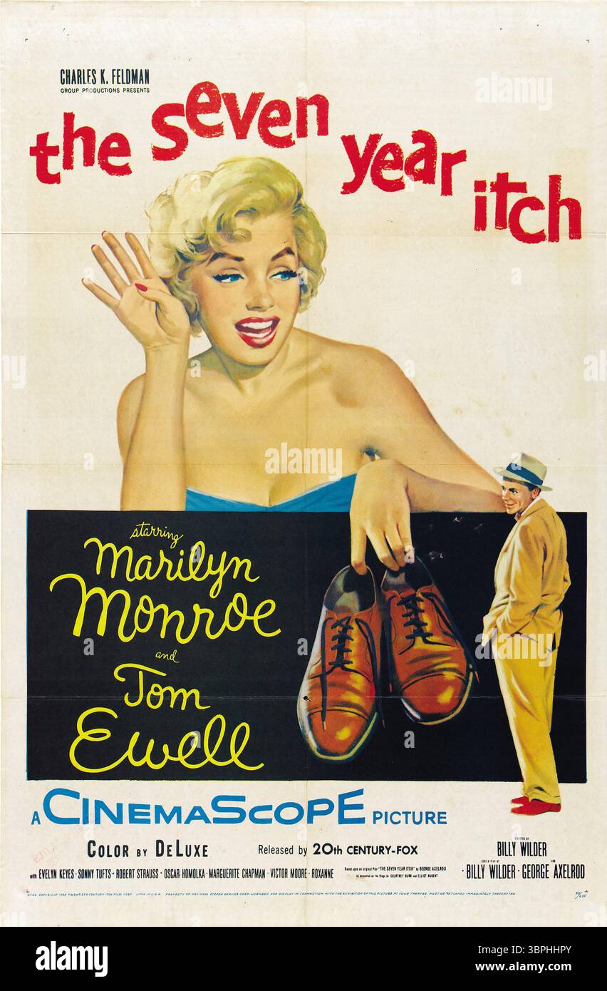 Studio Publicity: "The Seven Year Itch", 1955 Poster Marilyn Monroe ...