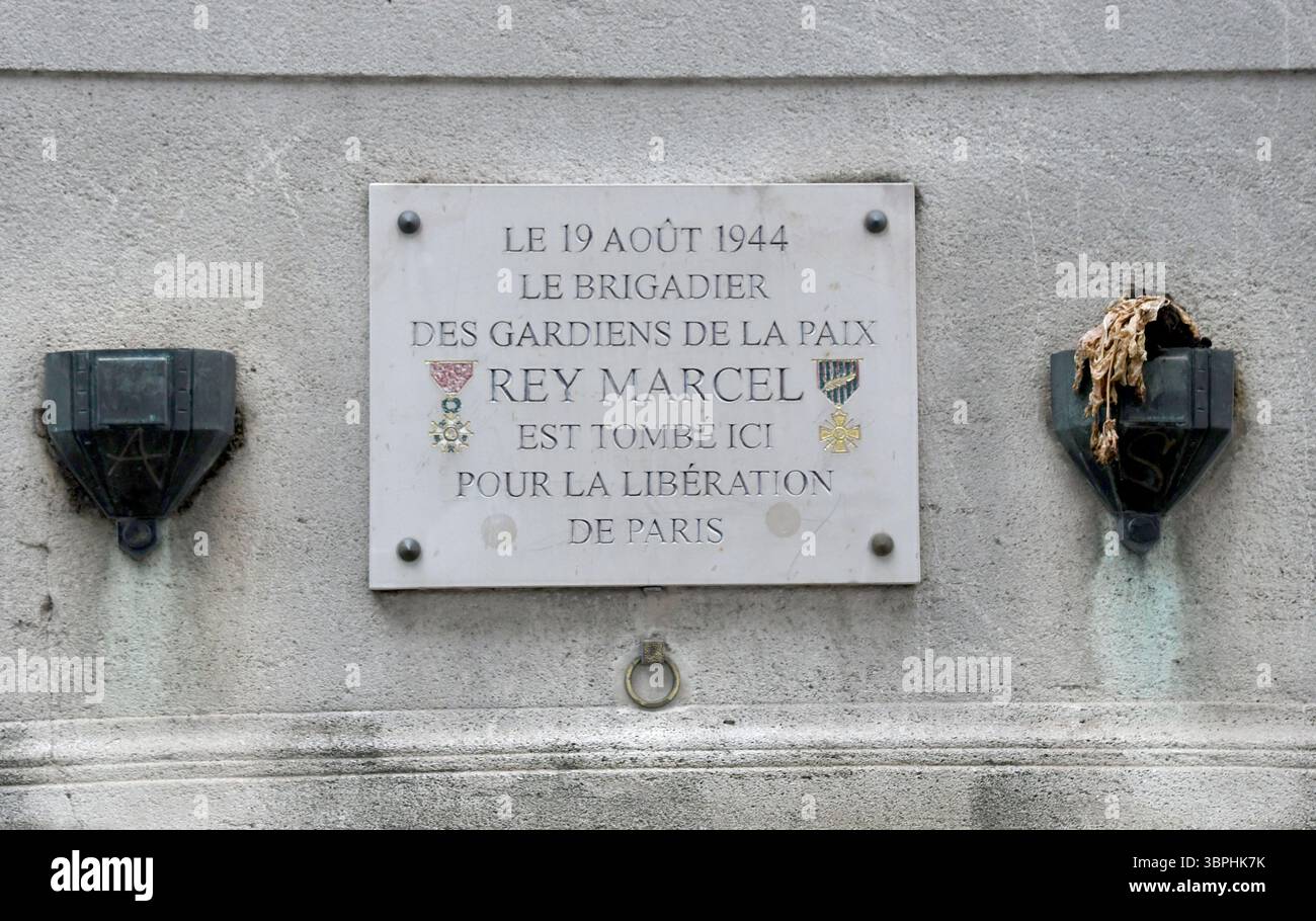 Paris, USA. 26th June, 2025. Plaques on buildings throughout Paris""¦and France""¦honor French ...