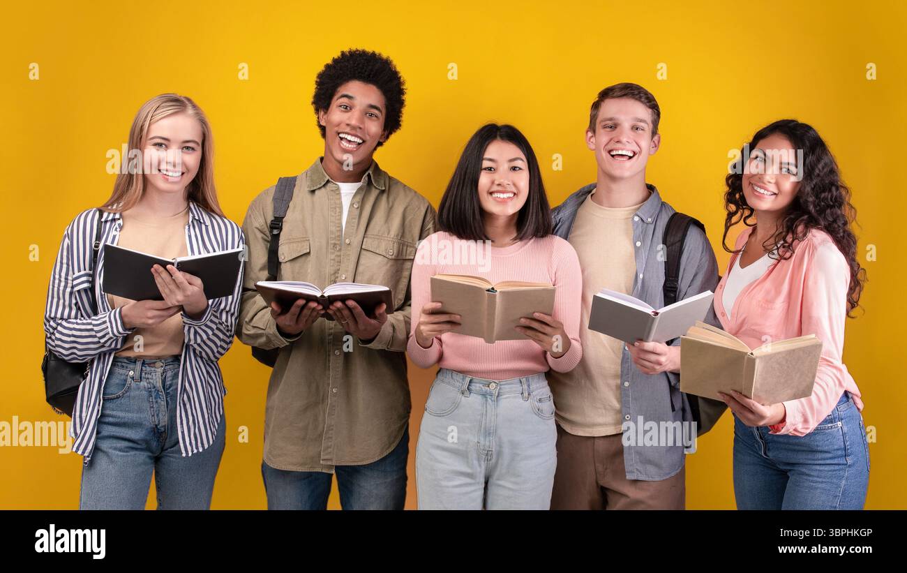 Modern and collaborative learning, knowledge sharing, happiness group ...