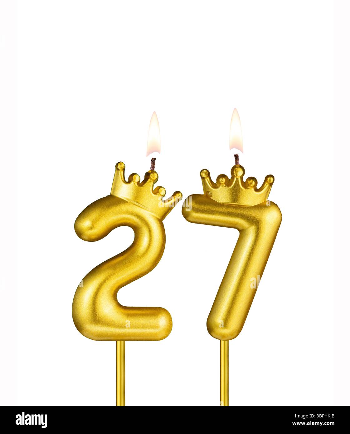 Golden number 27 Cut Out Stock Images & Pictures - Alamy