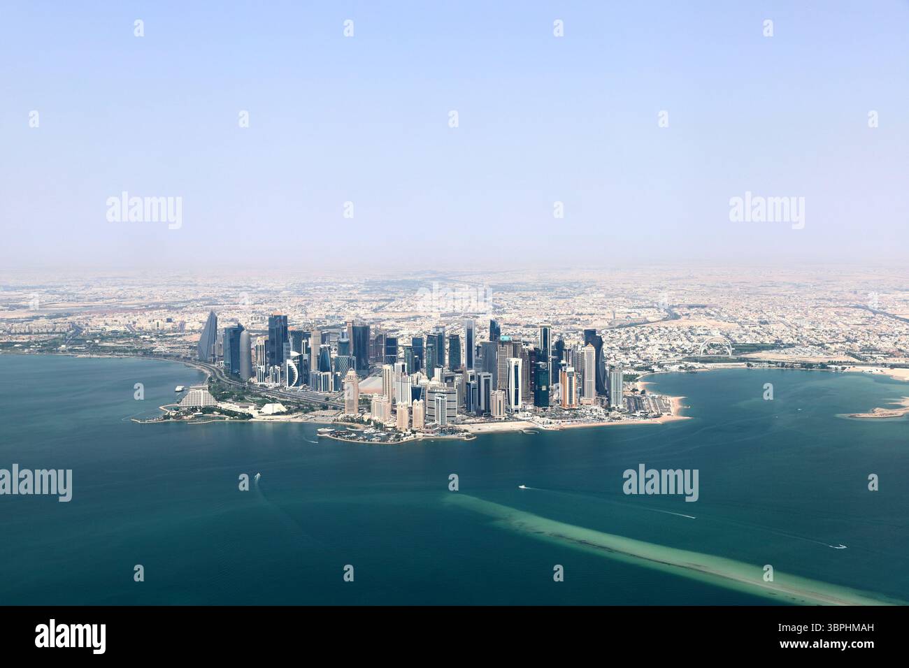 Aerial View of Doha, Qatar Stock Photo - Alamy