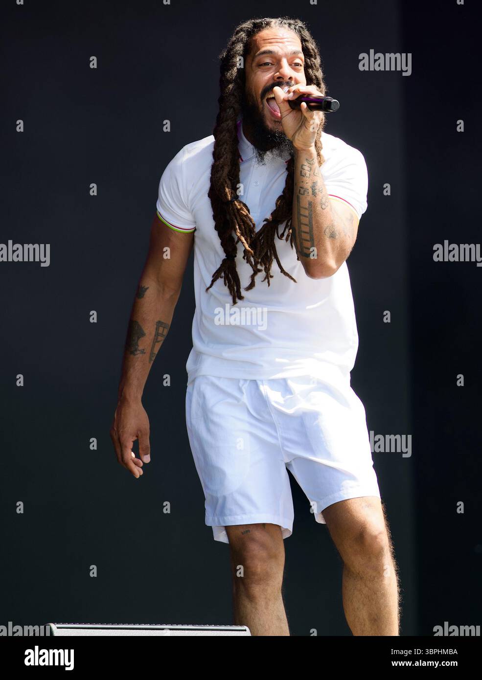 Bob Vylan at the 2025 Glastonbury Festival photo by David Court Stock ...