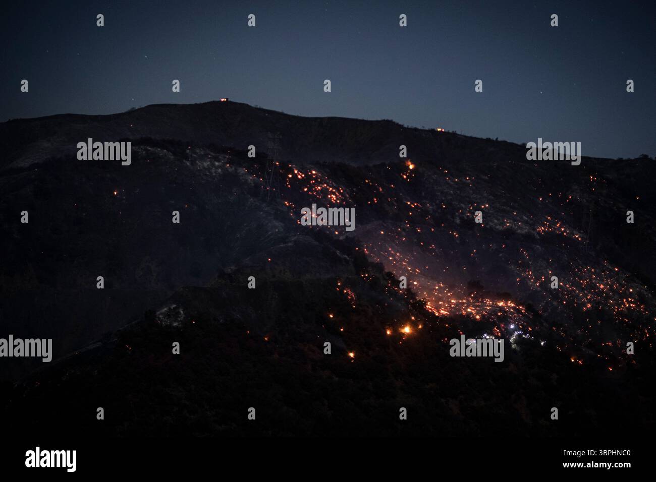 The Palisades fire is slowly contained January 11th, 2025 Stock Photo ...