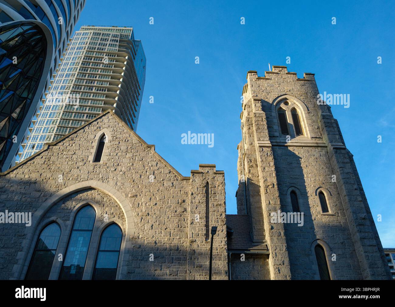 Vancouver First Baptist Church with the Butterfly building beside & a ...