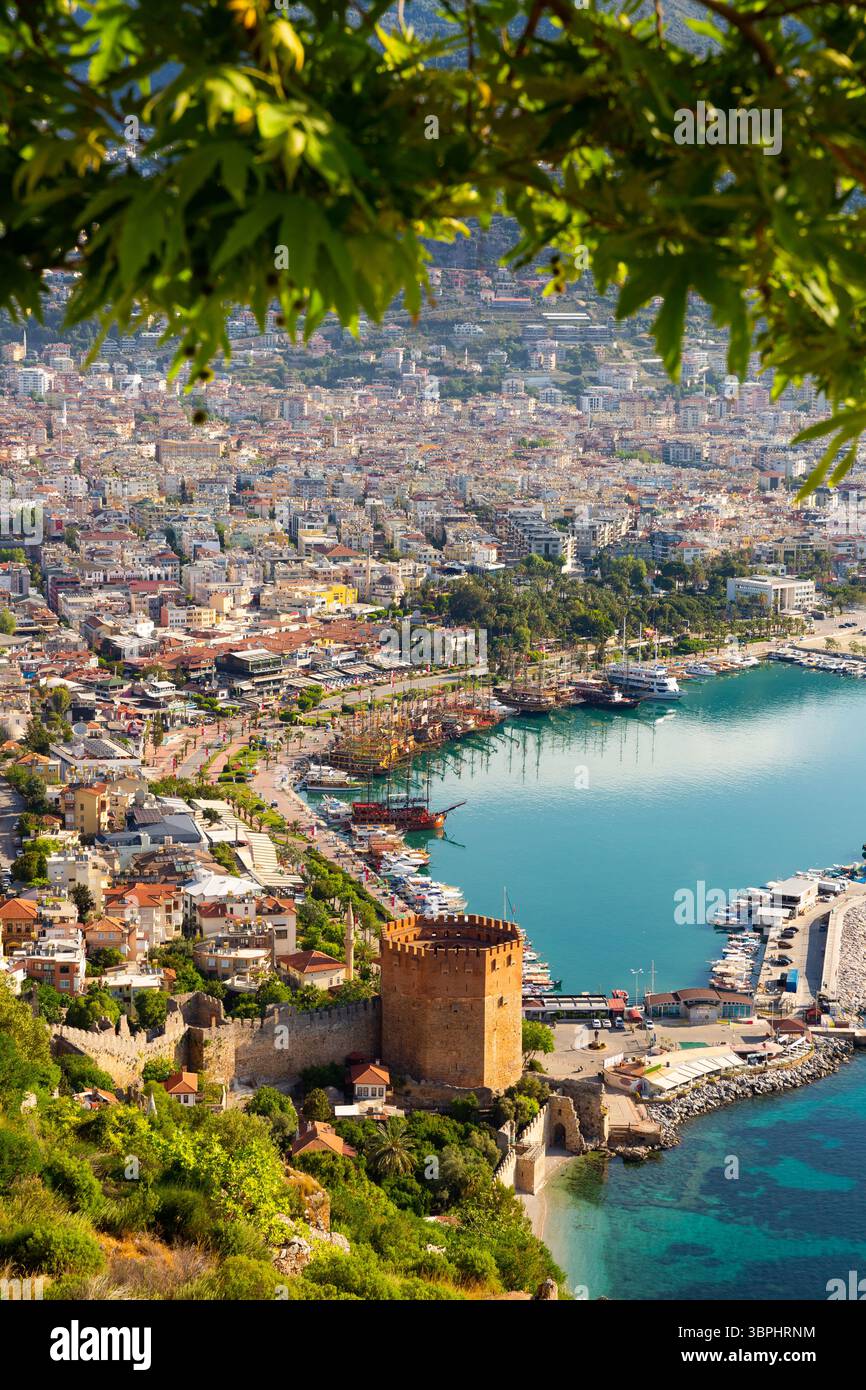 Overview city turkish alanya hi-res stock photography and images - Alamy